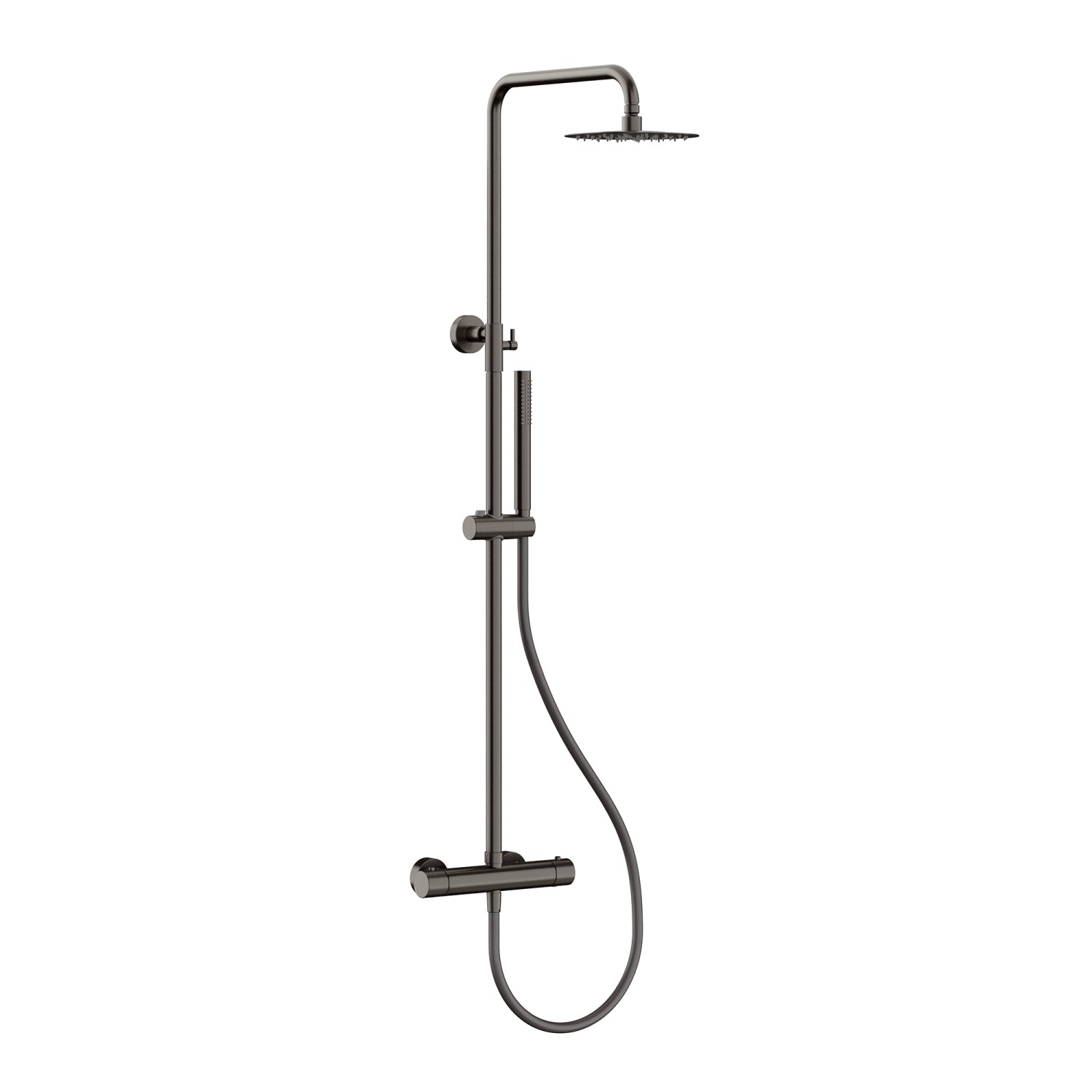 HiB Novum Bar Mixer Shower – Gunmetal - PIVO BATHROOMS